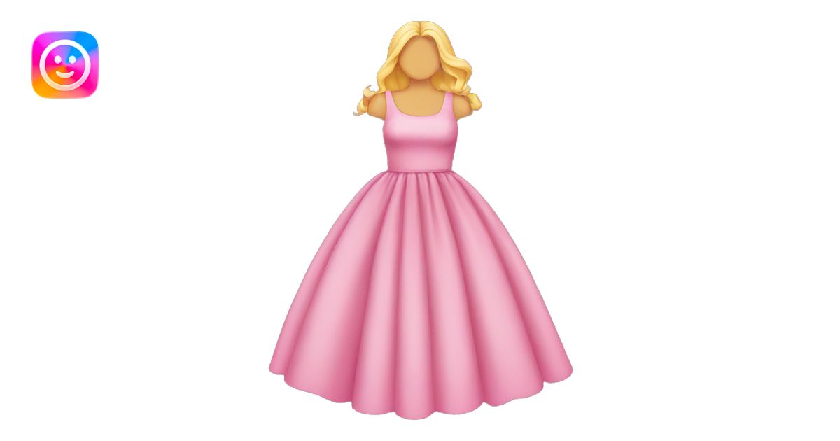 Pink dress emoji | AI Emoji Generator