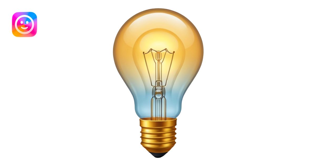 shining lamp bulb emoji | AI Emoji Generator