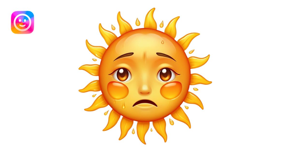 crying sun emoji | AI Emoji Generator