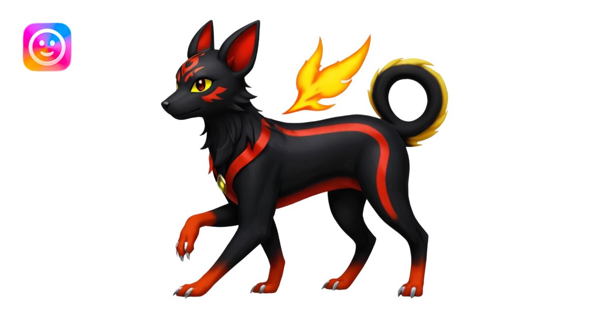 Luxray-Umbreon-Houndoom-Pokémon-Fakémon-hybrid-creature emoji | AI ...