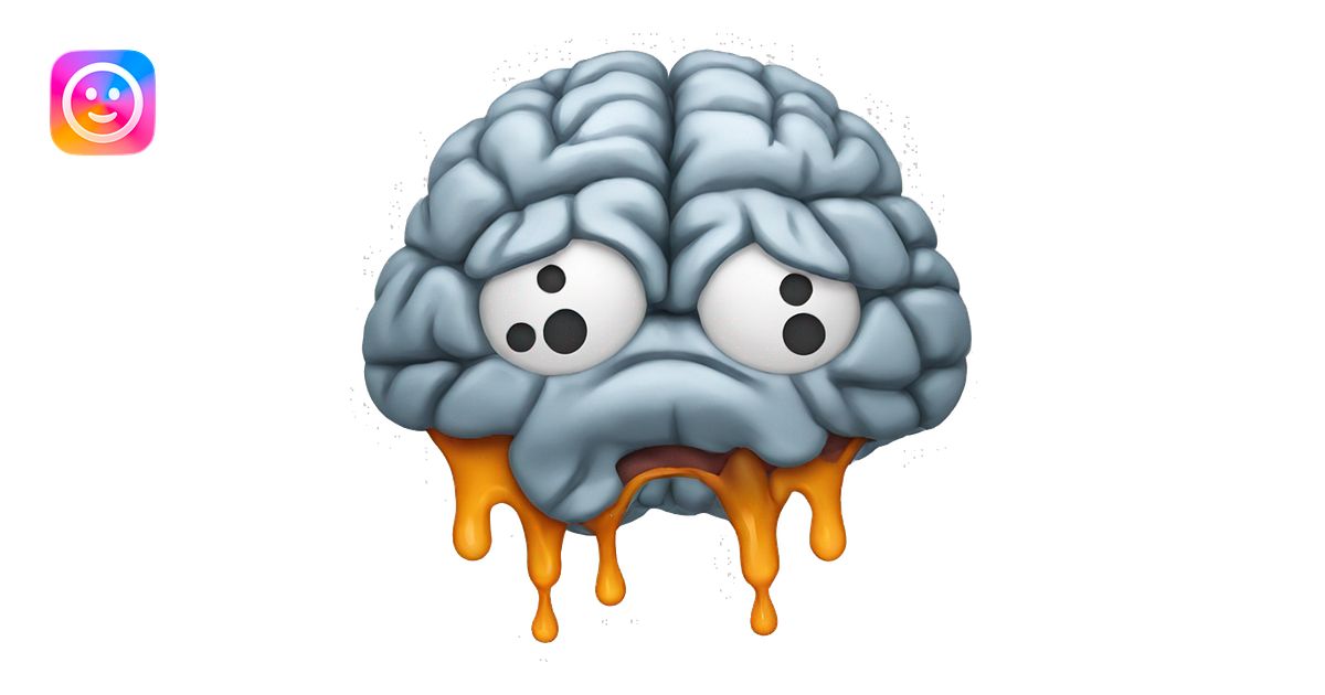 melted brain emojii emoji | AI Emoji Generator