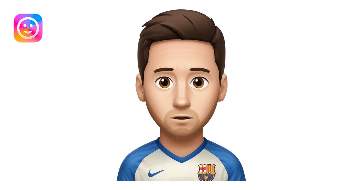 Messi that look like he have seen something weird emoji | AI Emoji ...