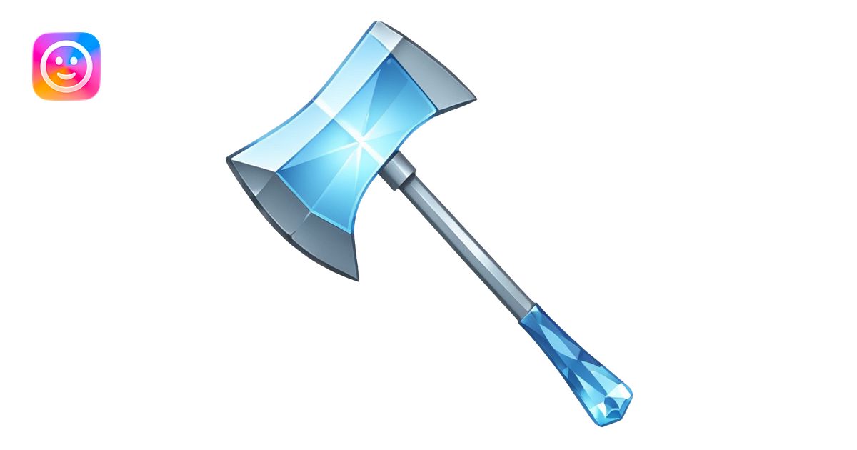 diamond item axe from Minecraft emoji | AI Emoji Generator