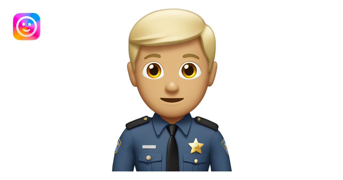 A state trooper emoji | AI Emoji Generator