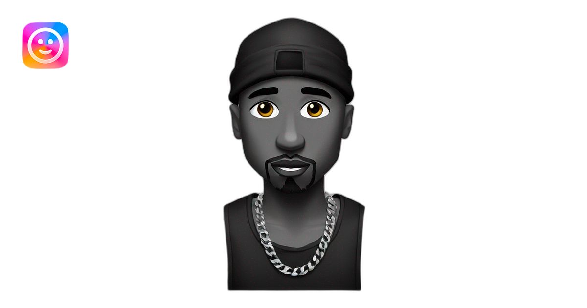 tupac emoji | AI Emoji Generator