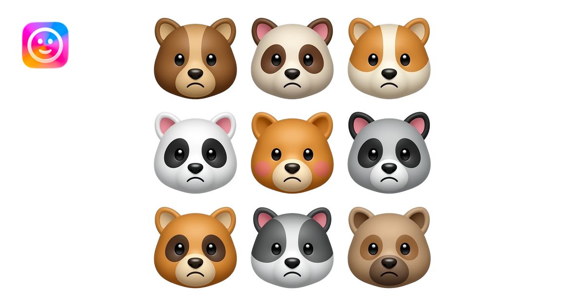 Different animal expression emoji emoji | AI Emoji Generator