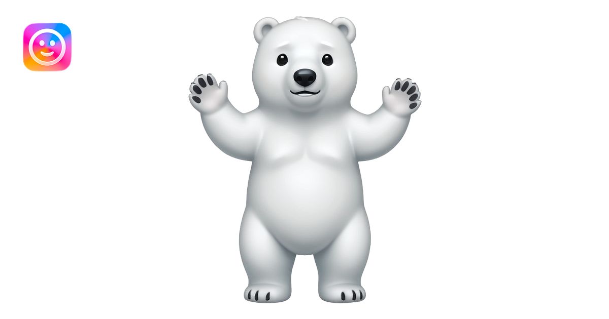 ice bear emoji | AI Emoji Generator