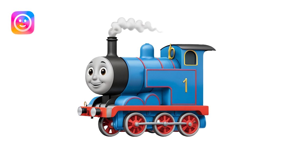 Thomas the tank engine side emoji | AI Emoji Generator