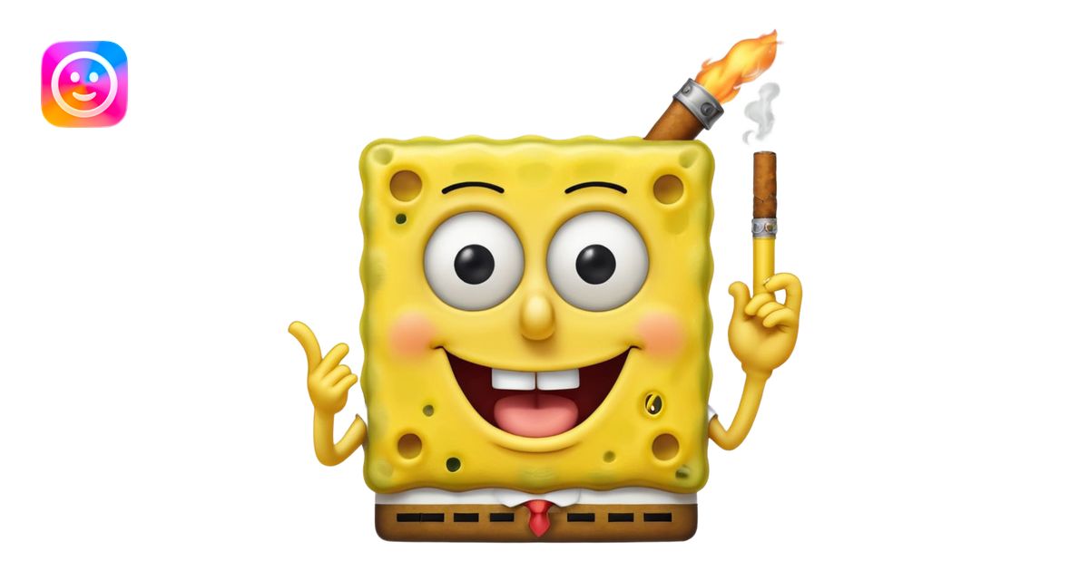 spongebob smoking emoji | AI Emoji Generator