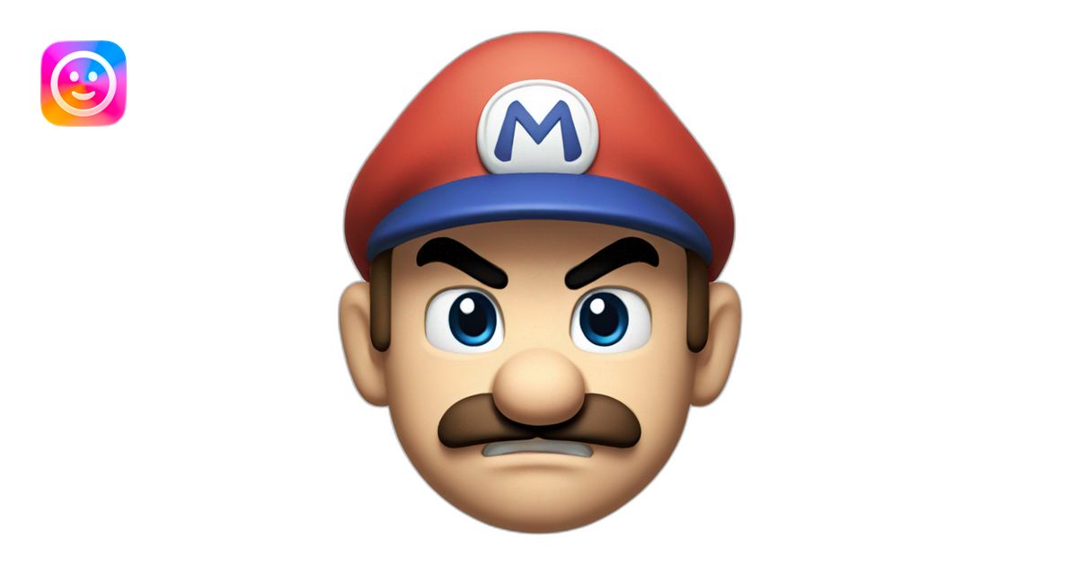 Mario angry emoji | AI Emoji Generator