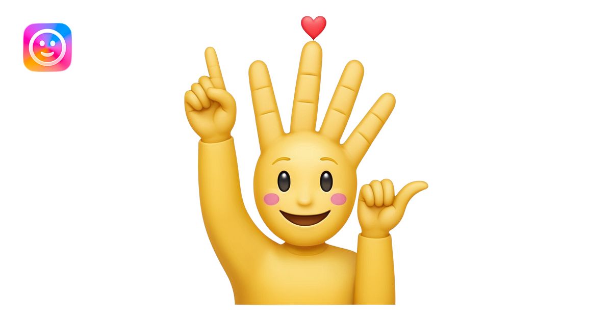 Let there be a middle finger pointing up and smiley emoji with hearts ...