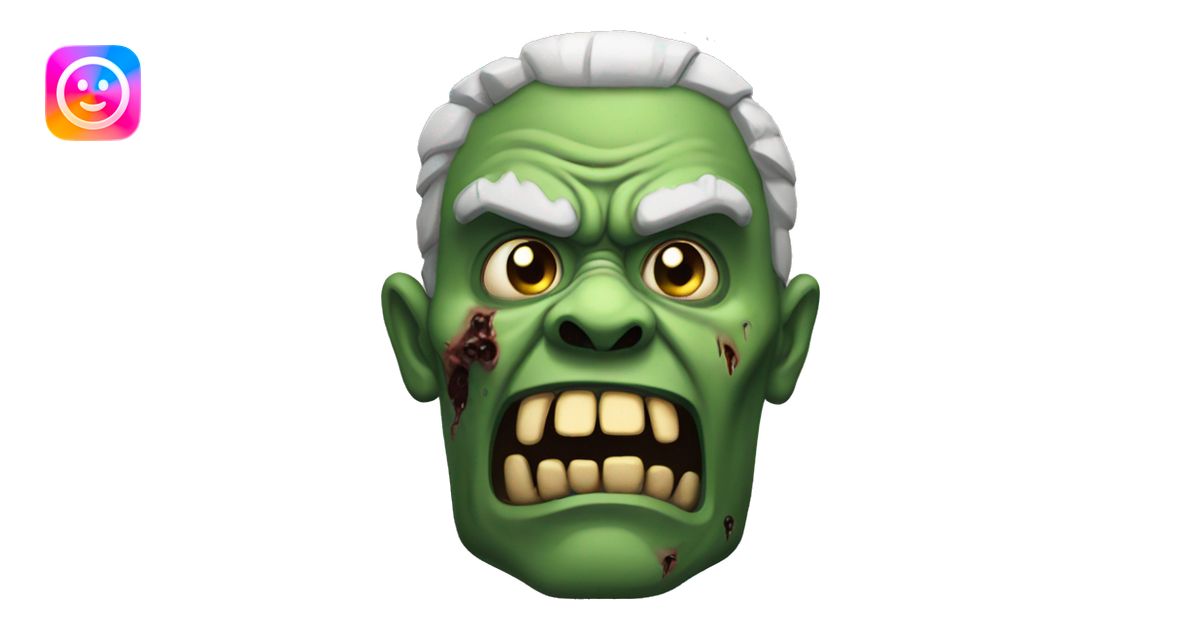 mutant giant zombie emoji | AI Emoji Generator
