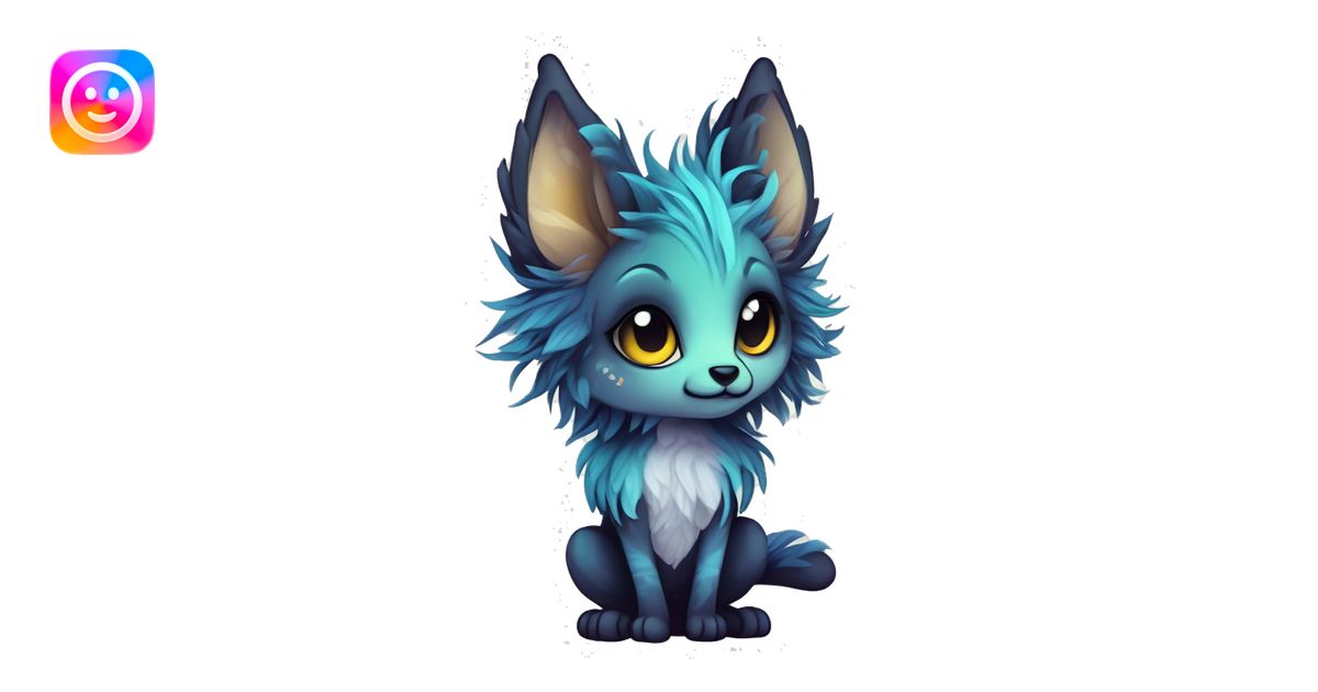 cute Kawaii edgy ethereal shy epic fantasy animal fursona Fionbri ...