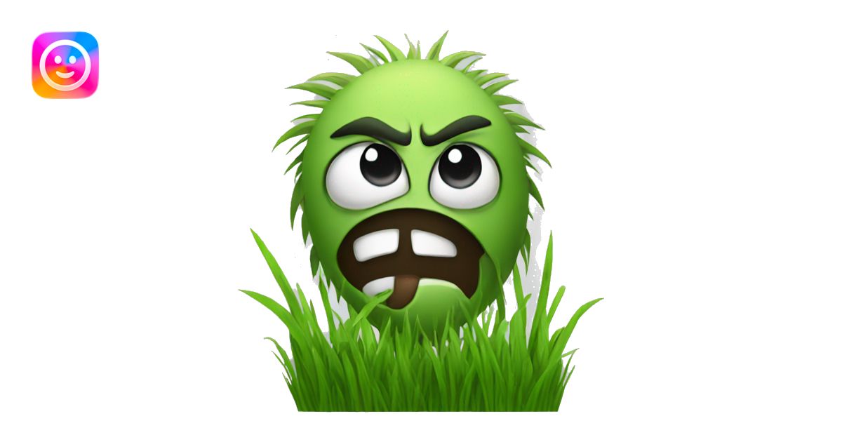 angry grass emoji | AI Emoji Generator