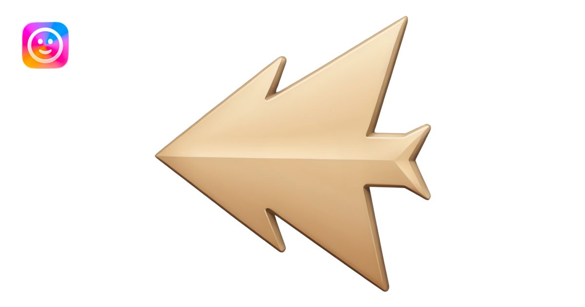 drawn beige arrow emoji | AI Emoji Generator