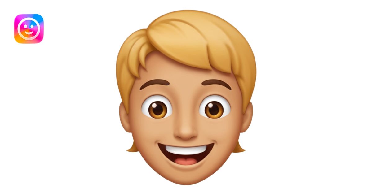Funny face smile joke emoji | AI Emoji Generator