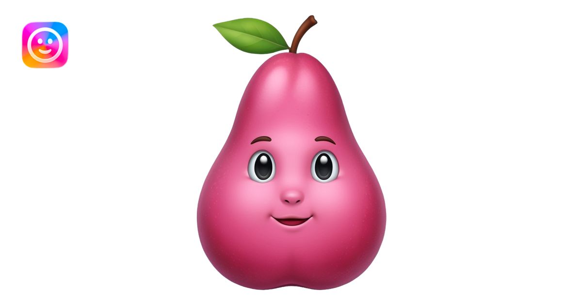 pink pear emoji | AI Emoji Generator