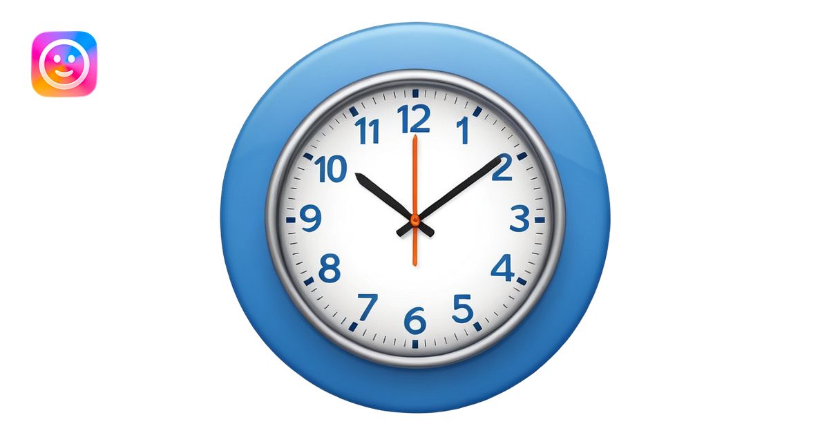 simple clock icons emoji | AI Emoji Generator