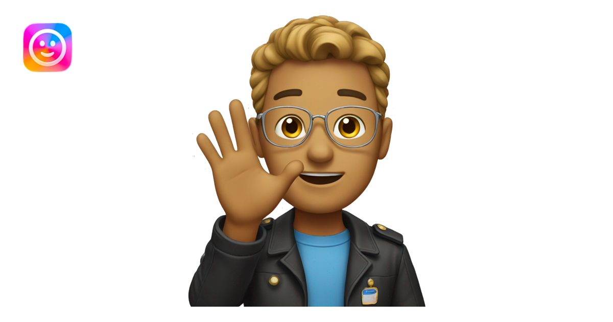 Goodbye waving emoji | AI Emoji Generator