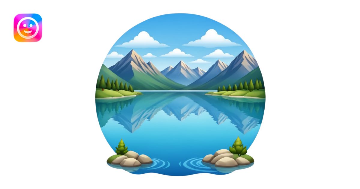 lake landscape emoji | AI Emoji Generator