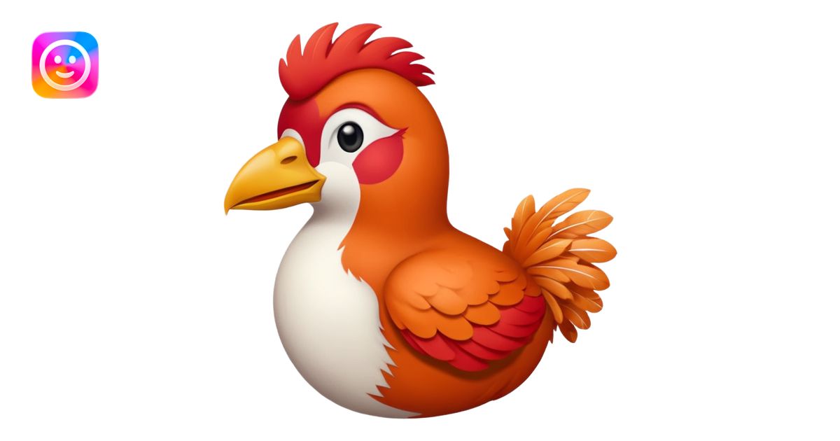 un rouge gorge rigole emoji | AI Emoji Generator