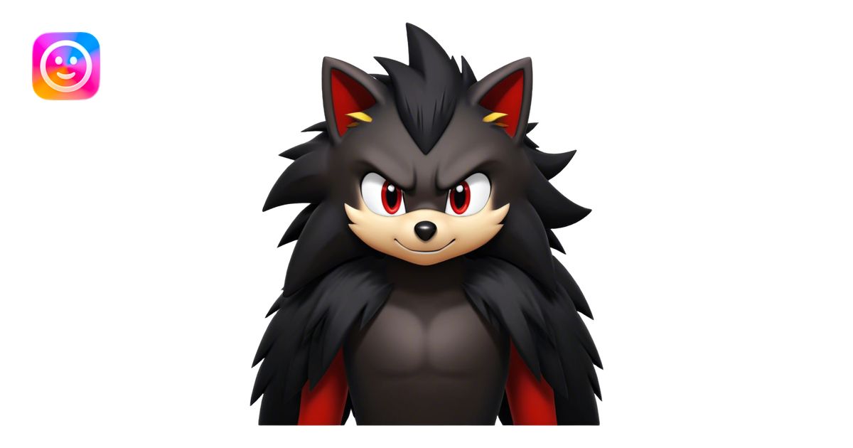 Shadow the Hedgehog emoji | AI Emoji Generator