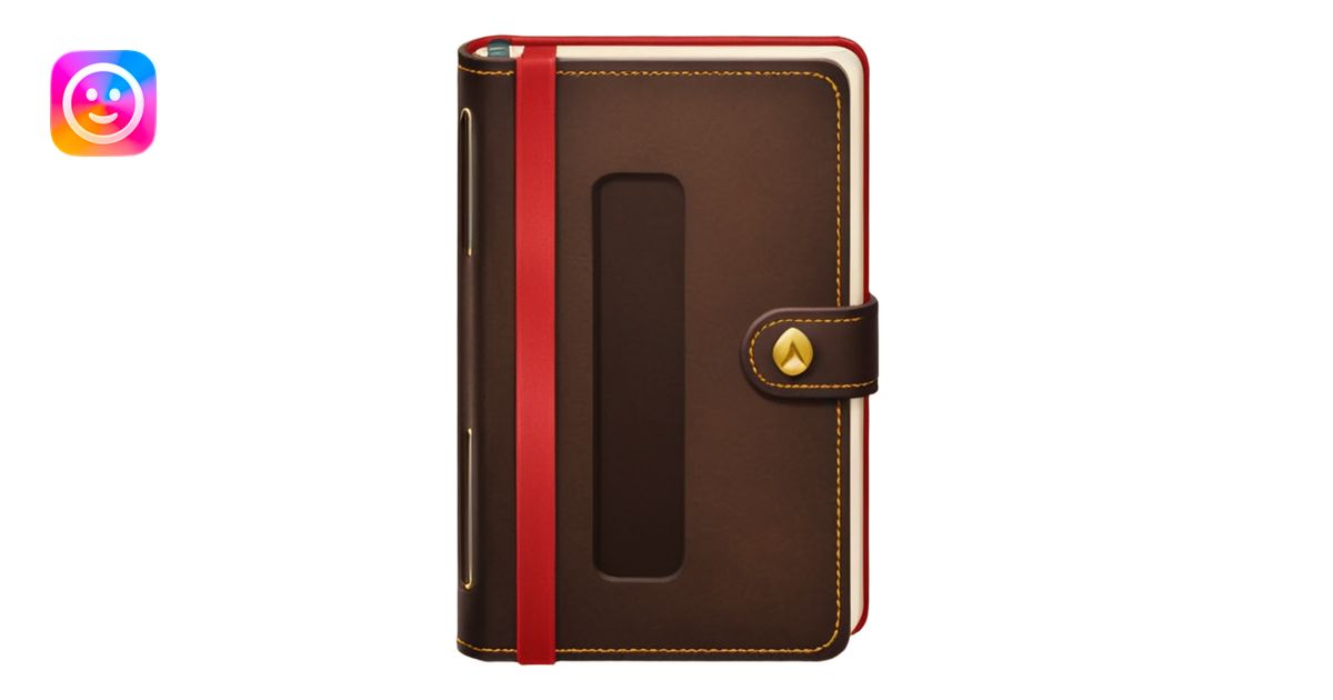 small address book with a bookmark emoji | AI Emoji Generator