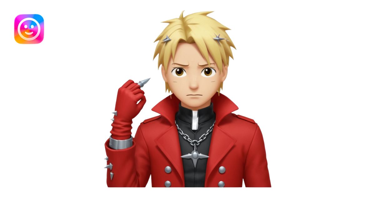 Create a Full Metal Alchemist Brotherhood Edward emoji for a teams chat ...