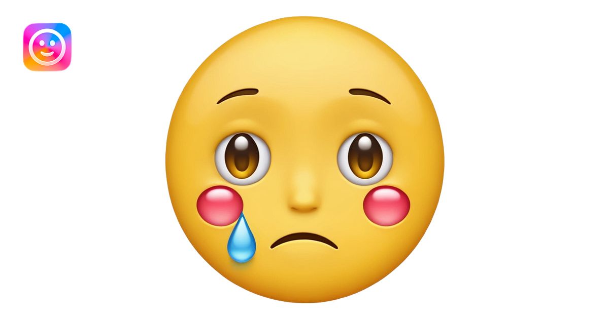 I want to create an emoji in that image we can see both Sad and happy ...