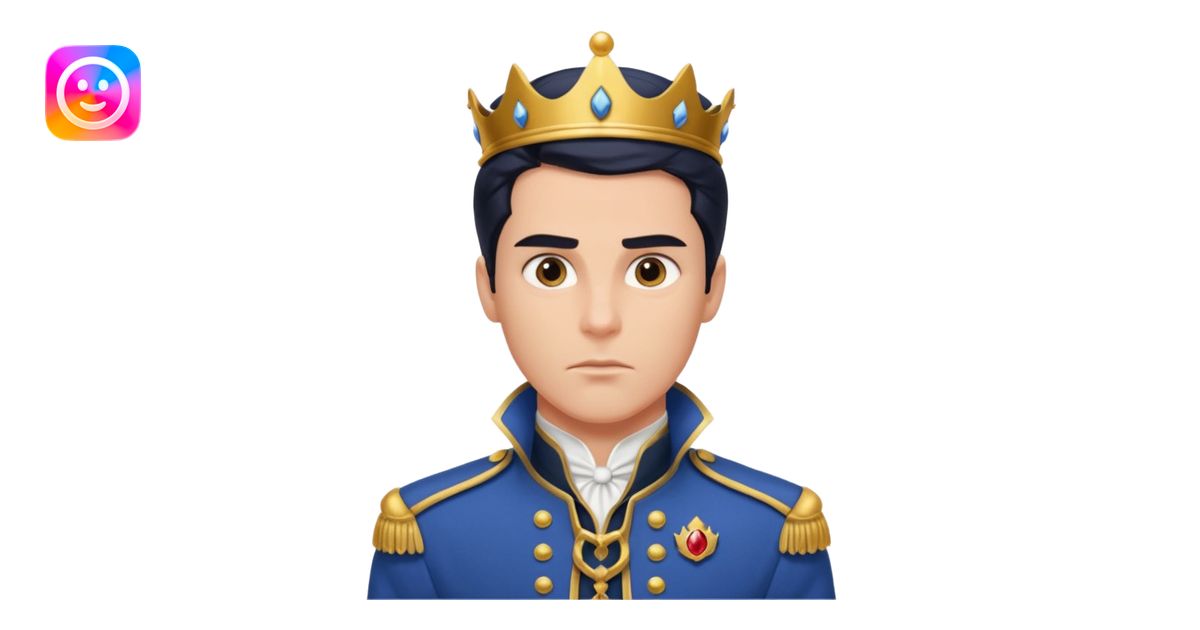 adult prince eric with serious facial expression and prince uniform ...