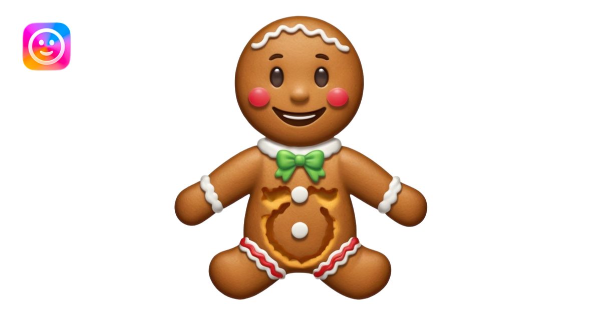 gingerbread man emoji | AI Emoji Generator