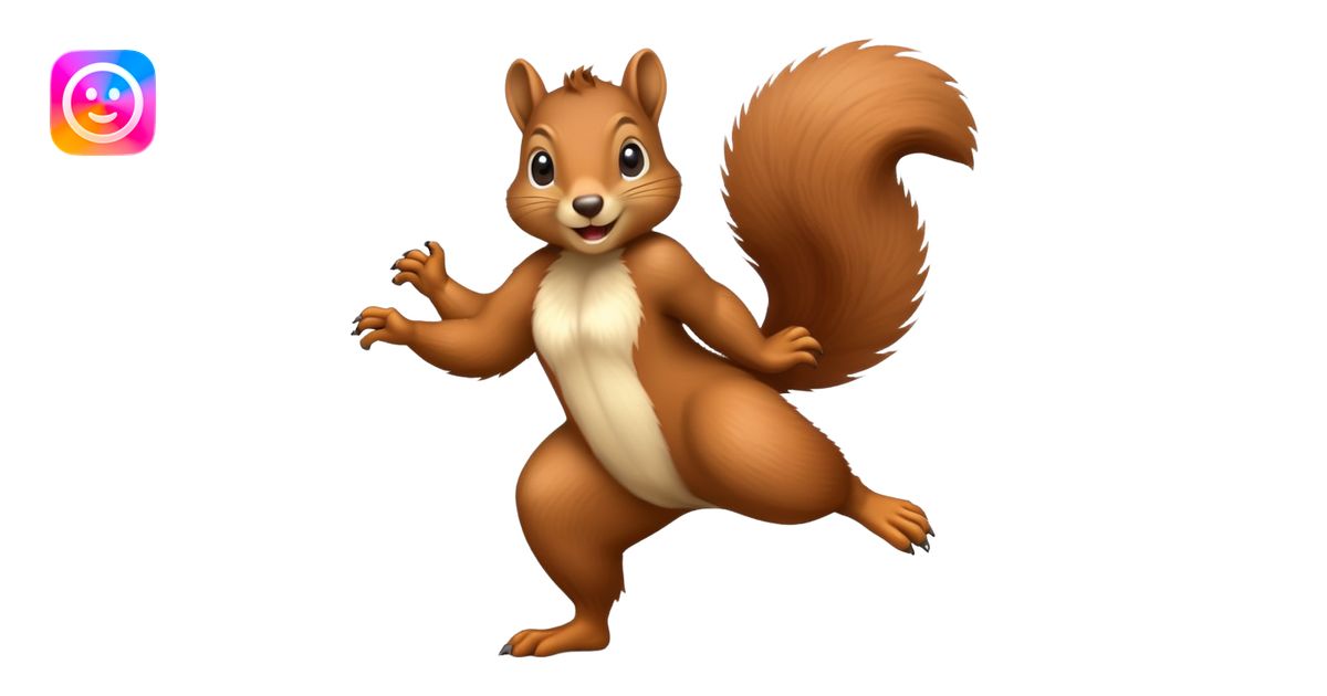 squirrel twerking emoji | AI Emoji Generator