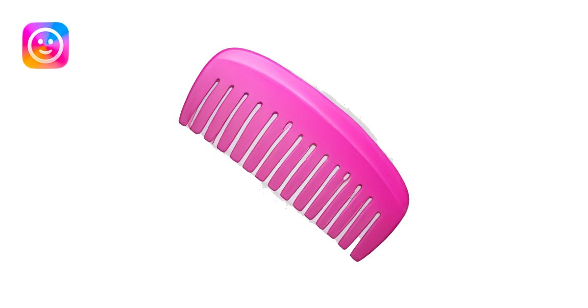 Pink comb emoji | AI Emoji Generator