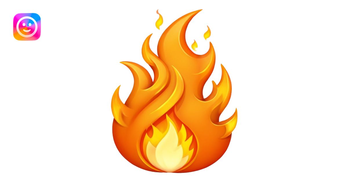 Orange Flame emoji | AI Emoji Generator