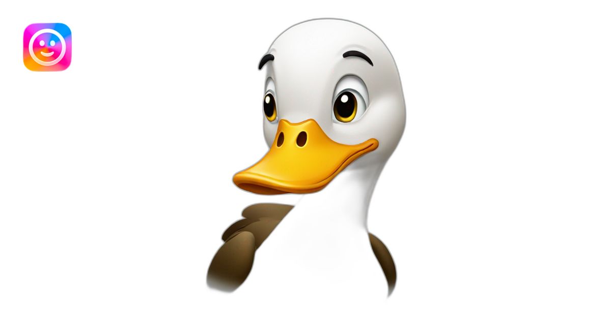 A duck thinking emoji | AI Emoji Generator