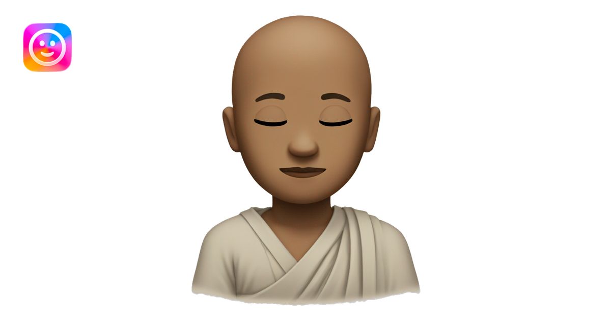meditating monk emoji | AI Emoji Generator