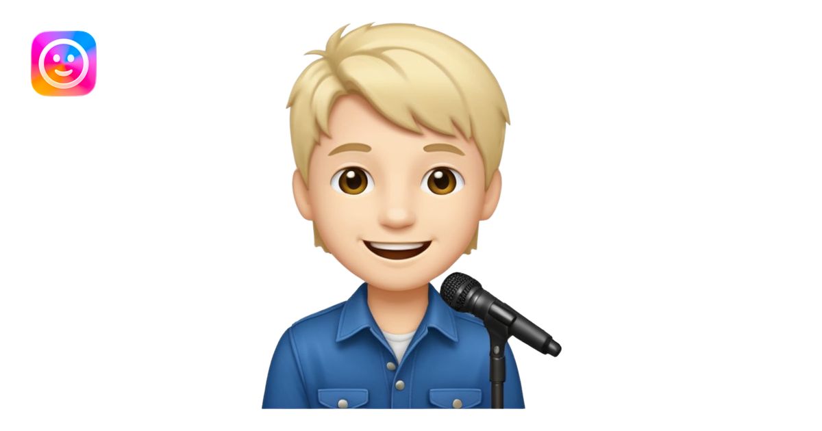 singer boy sticker emoji emoji | AI Emoji Generator