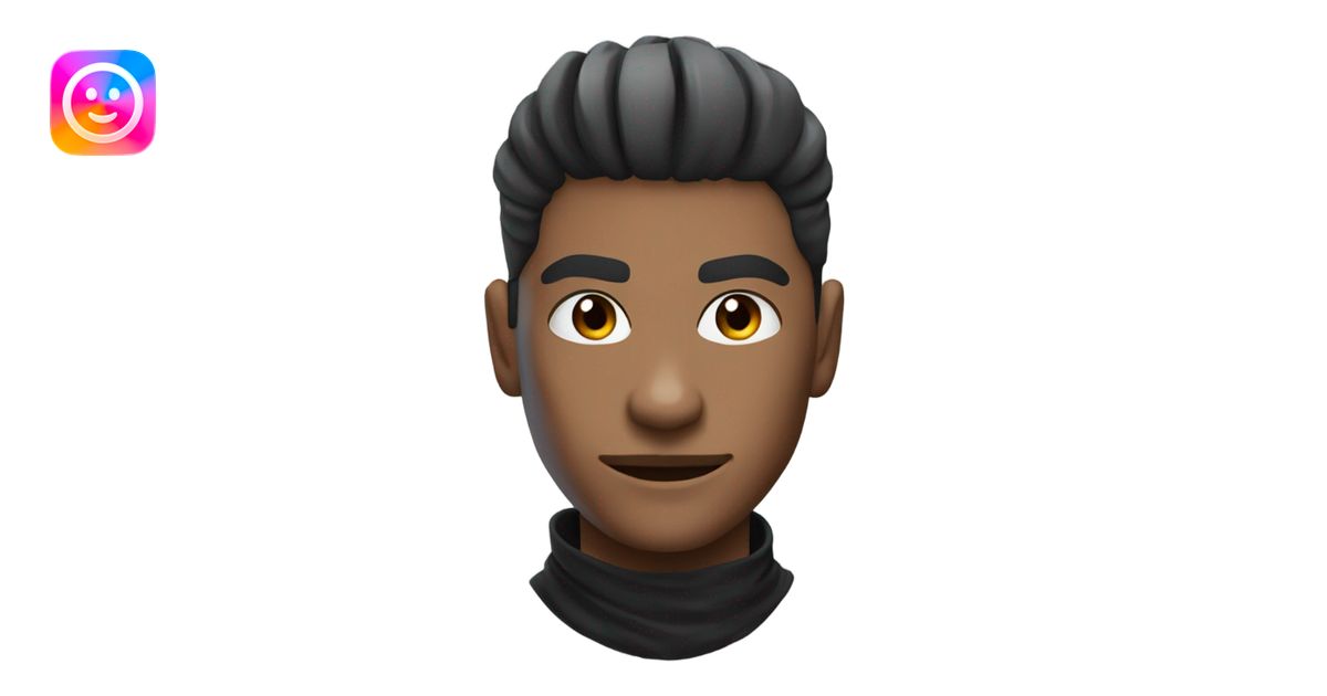 Ninja streamer with low taper fade emoji | AI Emoji Generator
