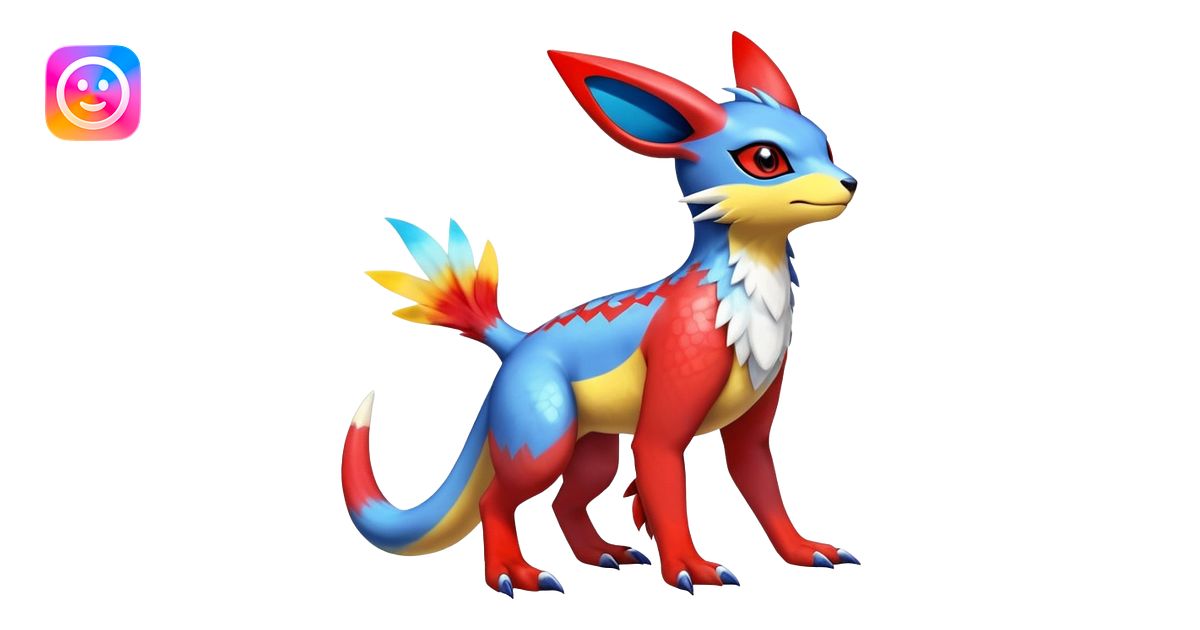 Cute Shiny Exotic Colorful Guilmon-Latias-Koraidon-Umbreon-Fakémon ...