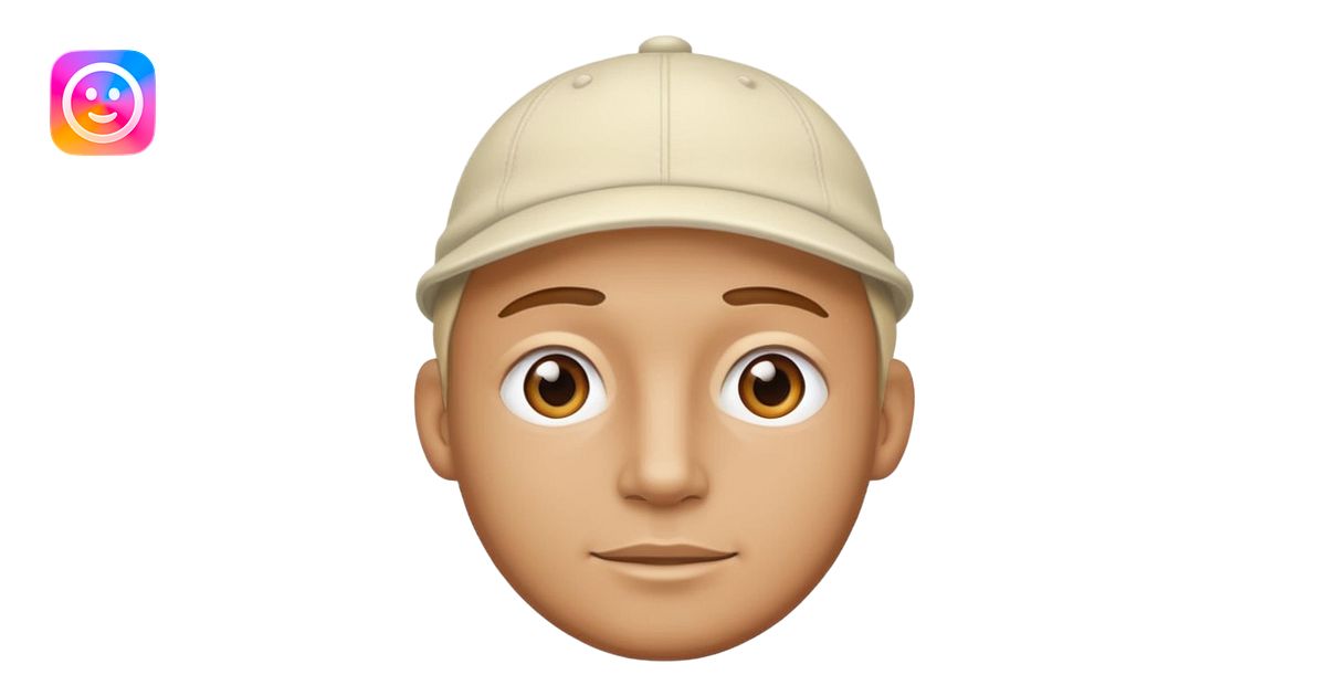 man with creme cap emoji | AI Emoji Generator