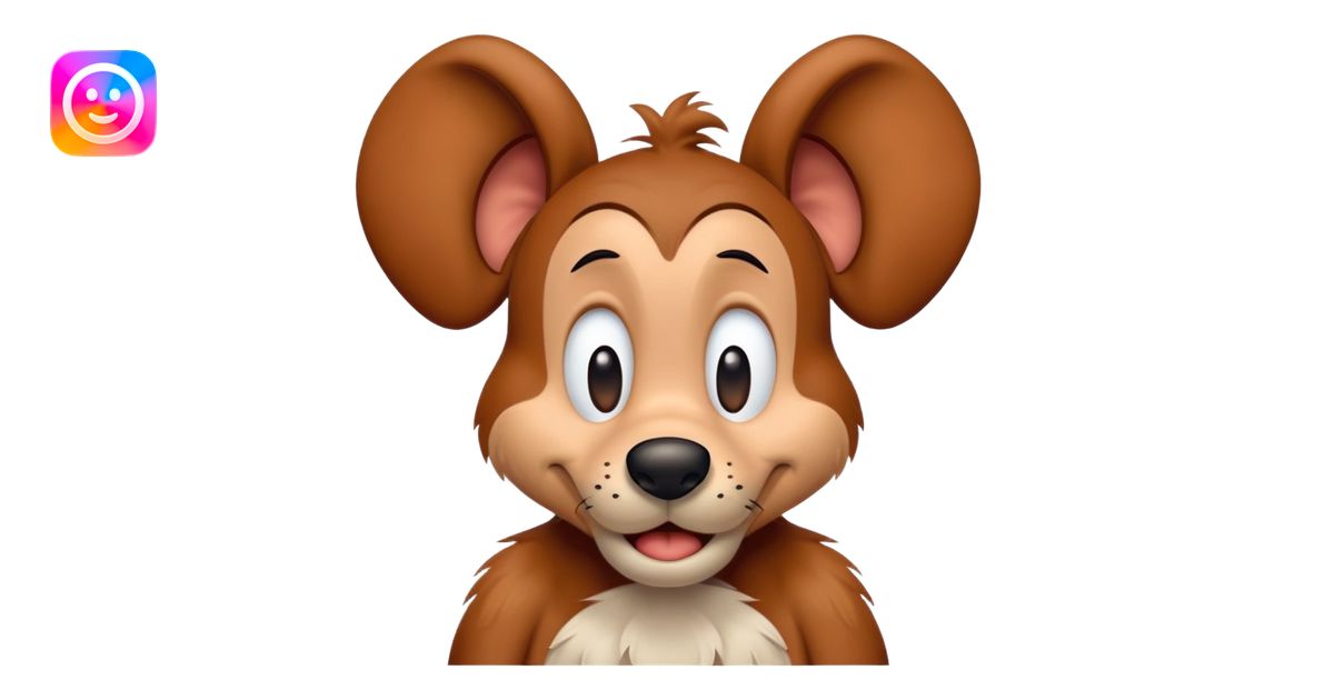 goofy dog from Disney with sad expression emoji | AI Emoji Generator