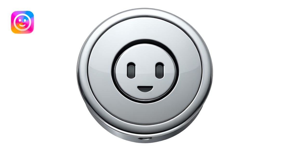 Metal Bath plug, plain, no smiley faces, no emojies emoji | AI Emoji ...