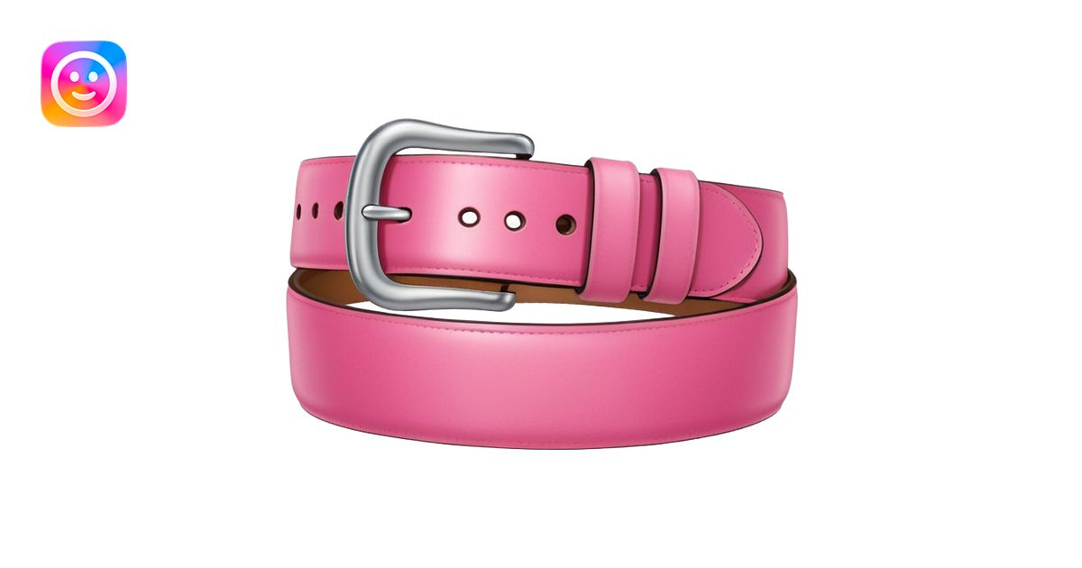 PINK BELT emoji | AI Emoji Generator