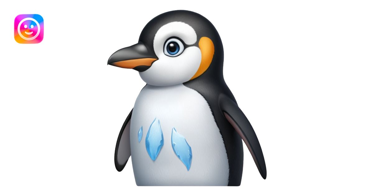 A penguin with a scar emoji | AI Emoji Generator