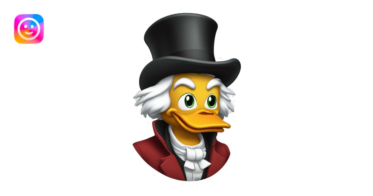 Scrooge McDuck emoji | AI Emoji Generator