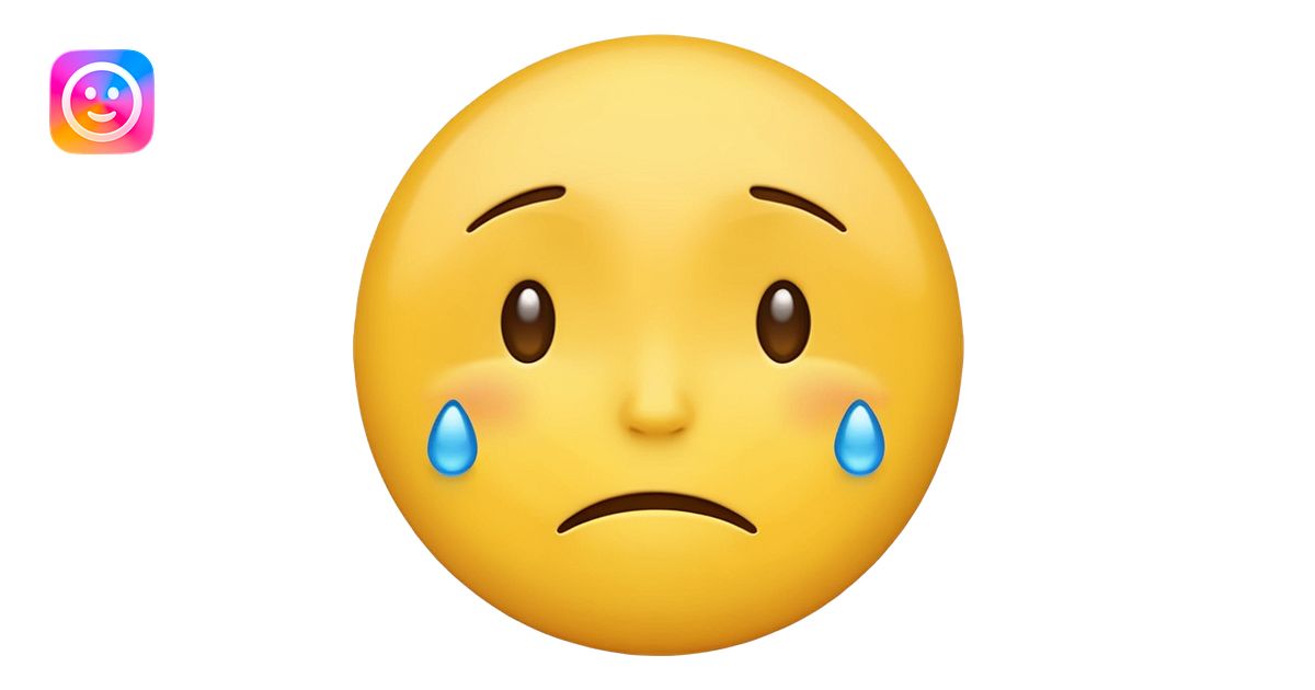 I want to create an emoji in that image we can see both Sad and happy ...