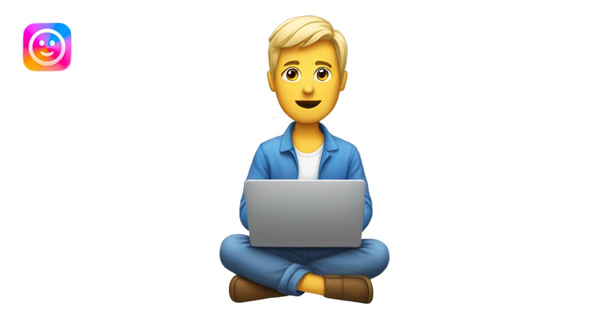 Human with laptop emoji | AI Emoji Generator