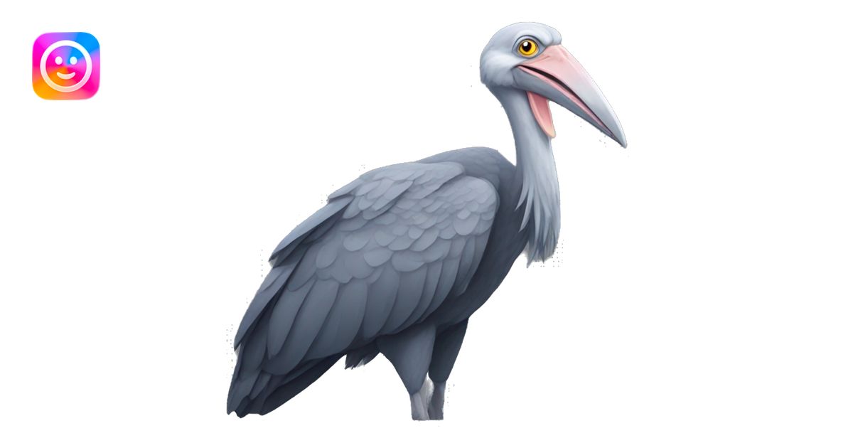 shoebill stork emoji | AI Emoji Generator
