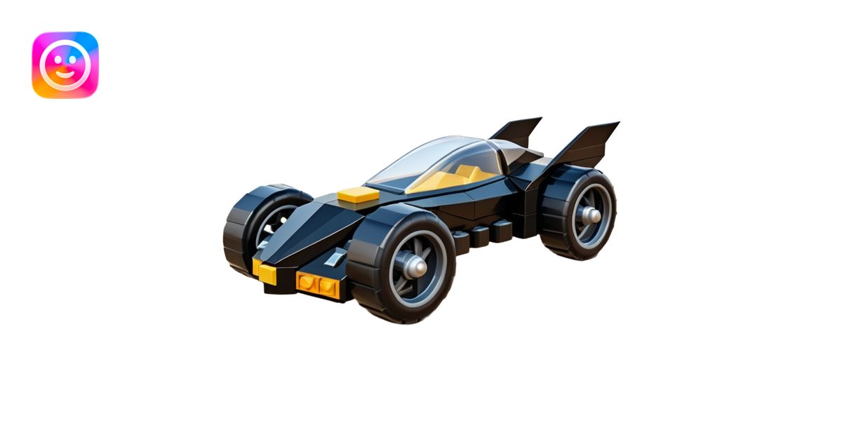 the animated series aerodynamic Lego futuristic Batmobile loosely based ...