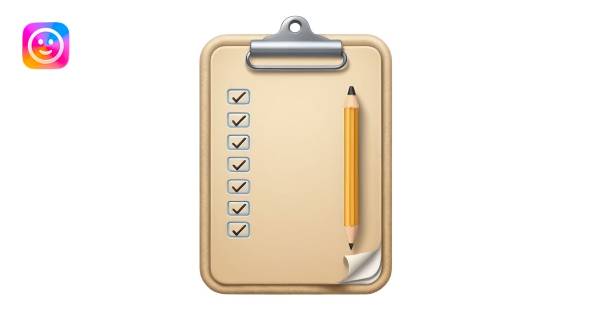 beige to do list without pencil emoji | AI Emoji Generator